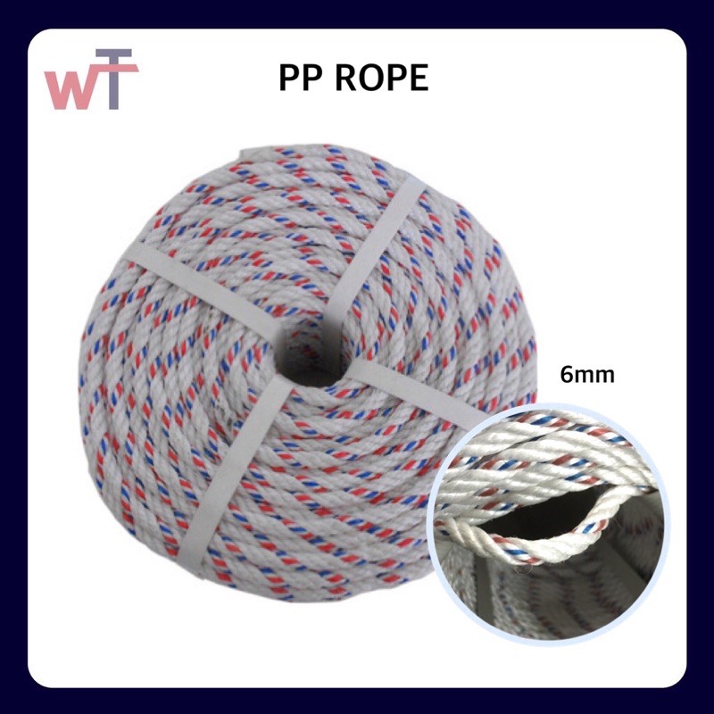 ROPE/ NYLON ROPE / PP POLYETHYLENE ROPE / TALI 绳子 (6mm) | Shopee Malaysia