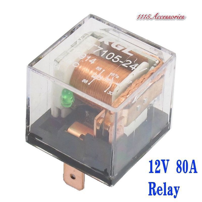 12V 80A 5 PIN RELAY WITH LED 1PCS | Shopee Malaysia