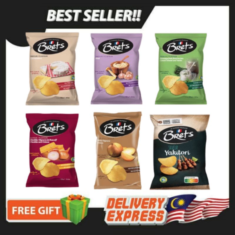 🇫🇷 Bret's Chips from France 125g | Shopee Malaysia