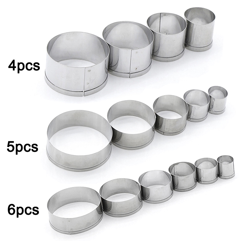 Cake Cookie Mould Cutter Round Circle Shape Stainless Steel DIY Fondant ...