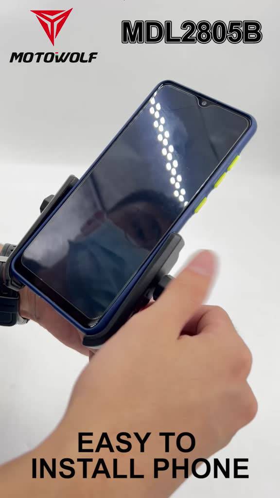 MOTOWOLF Phone Holder Motorcycle Bicycle GPS Handphone Bike Motor ...