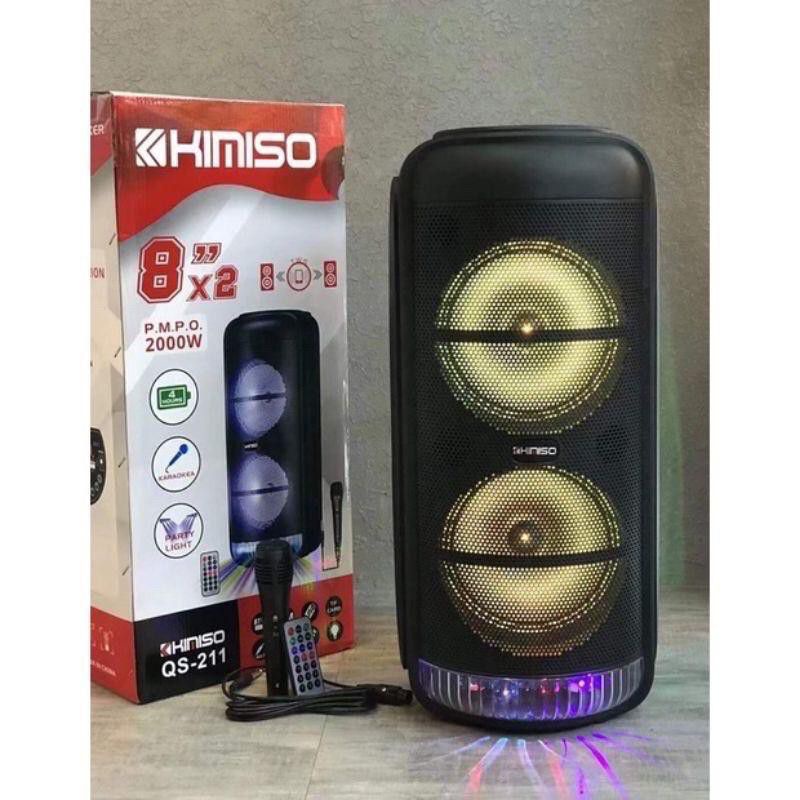 Kimiso QS-211 8inch Portable Bluetooth Wireless Speaker super bass ...