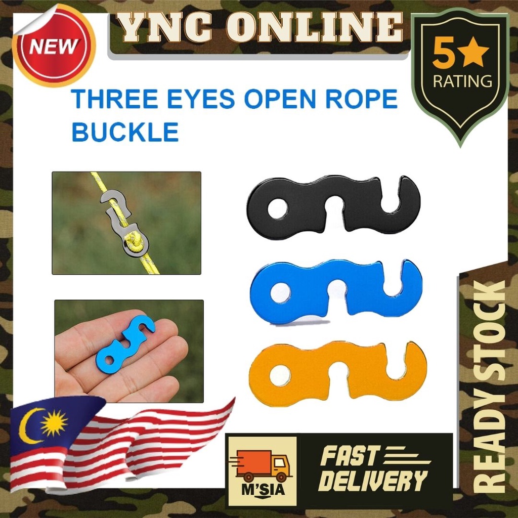 Camping Aluminum Alloy Umbrella Rope Buckle Tent Pull Rope Accessories ...