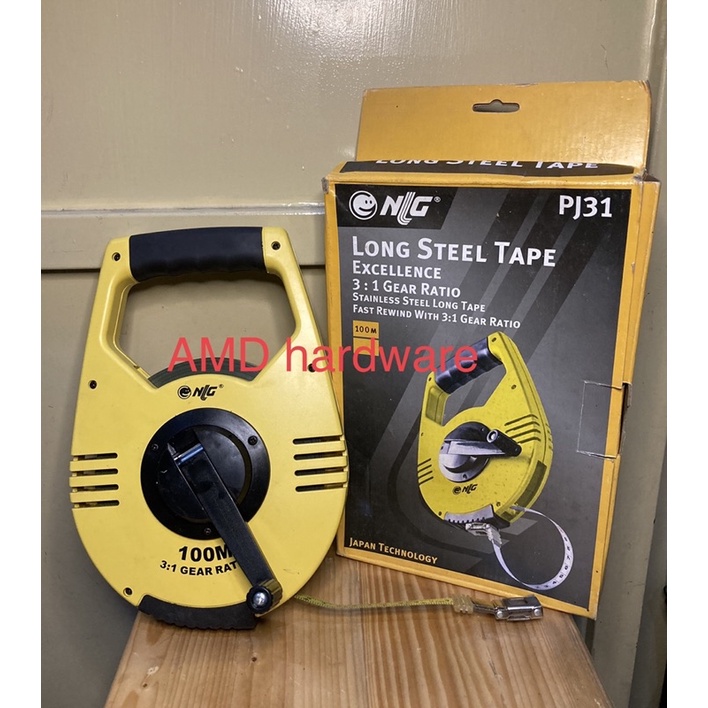 ROLL Meter 100M LONG STEEL TAPE MEASURE PJ31 NLG 100 Meters sharp ...