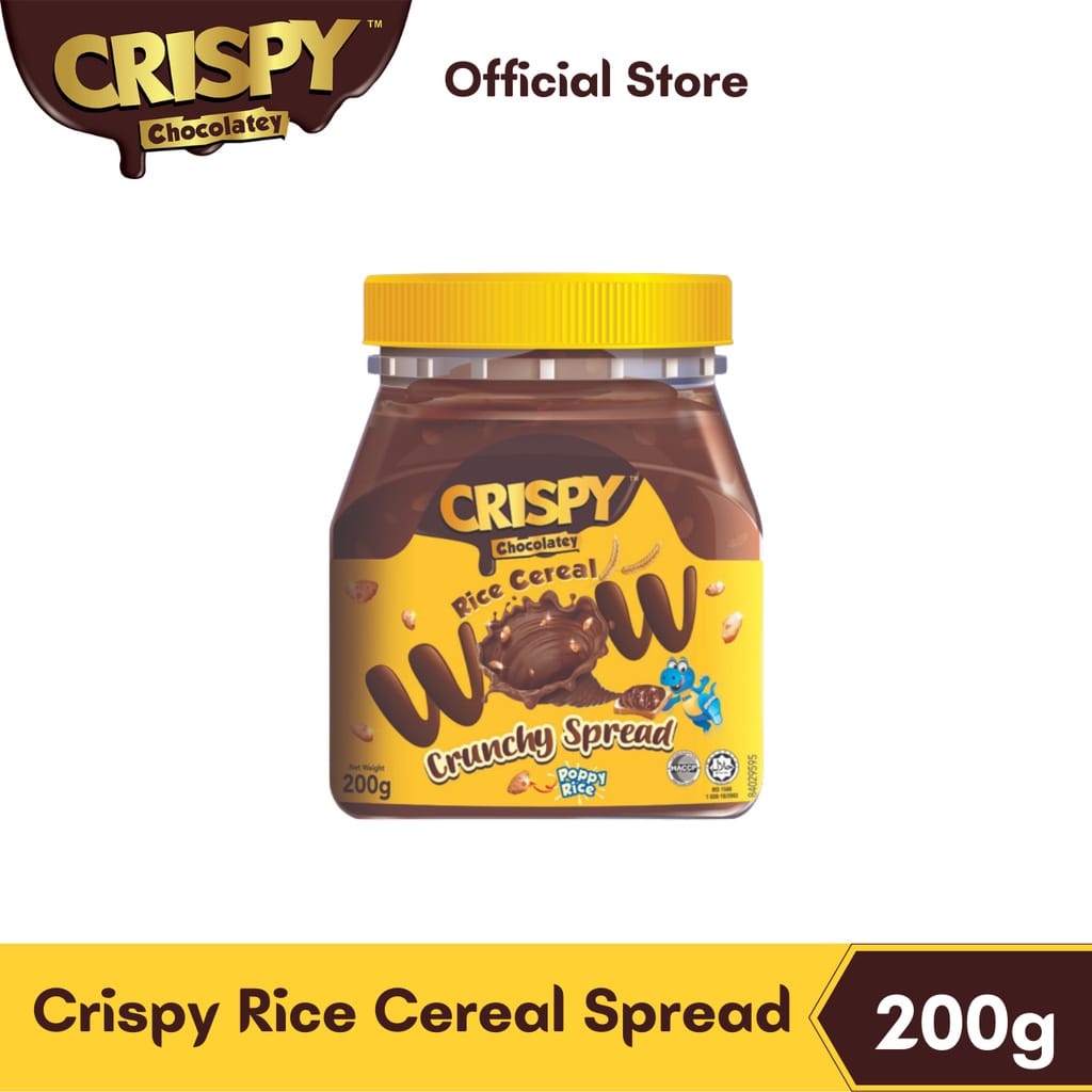Crispy Chocolatey Rice Cereal Crunchy Spread (200g) | Shopee Malaysia