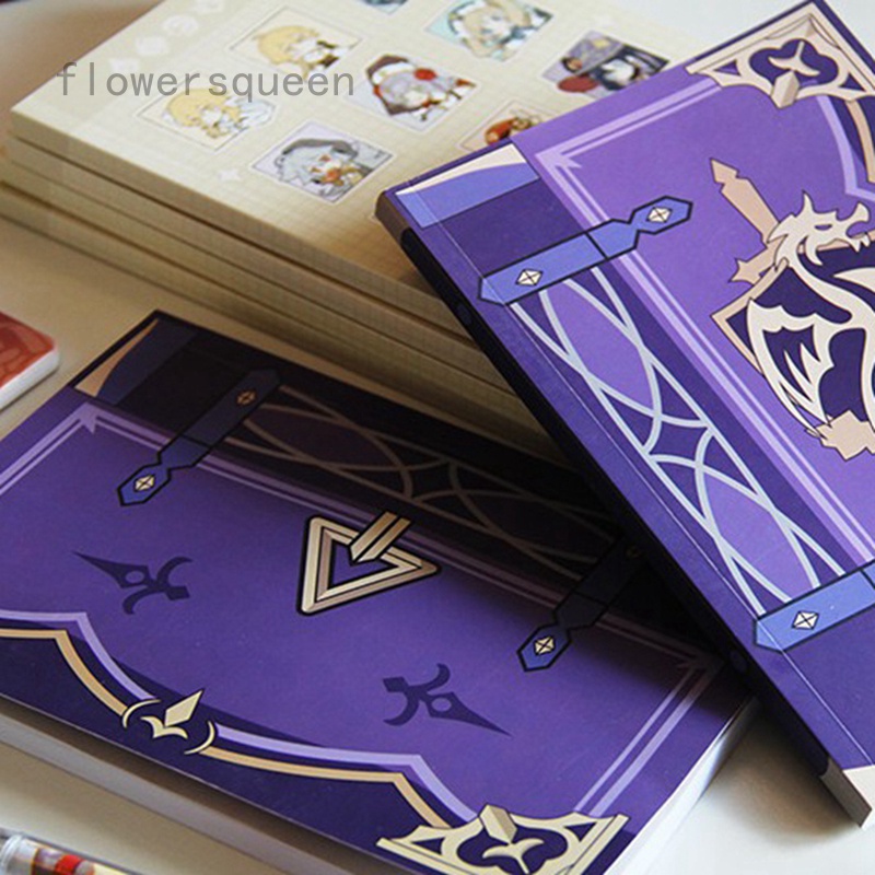 flowersqueen Anime Genshin Impact Theme Notebook Student School ...