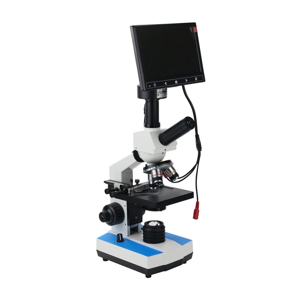 Biological Lab Digital Microscope 7 Inch Display 1280 x 800 Full HD ...