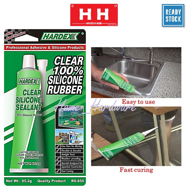 Hardex Clear 100% Silicone Rubber Glue RS-850 ; Silicone Gum 硅橡胶 ~Haha ...