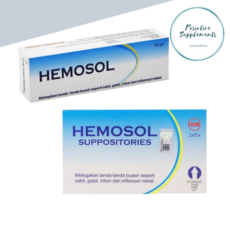 BUASIR SUMBAT DAN SAPU HEMOSOL SUPP 2X5s / CREAM 25G | Shopee Malaysia