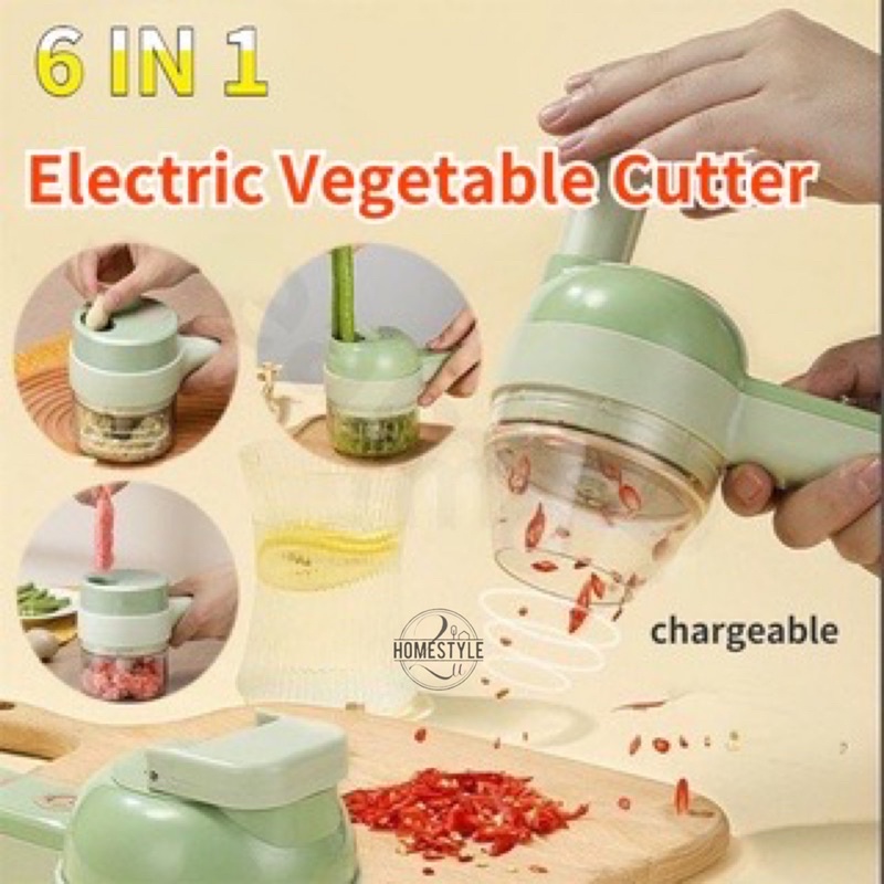 Multifunctional Vegetable Cutter Rechargeable Wireless Electric Garlic ...