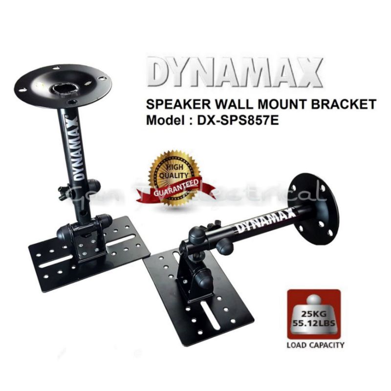 Dynamax SPS857E Speaker Wall Mount Bracket Max 25KG Braket Dinding ...