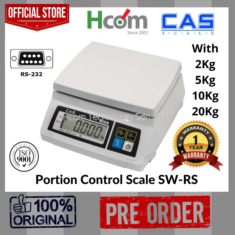 CAS Portion Control Scale SW-RS Food Scale LCD Measuring Weight ...