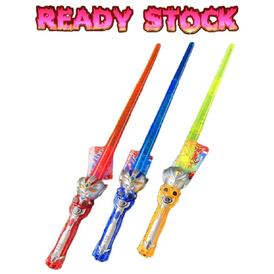 Ultraman Sword Glowing With Led Lights & Music Toy For Kids Mainan ...