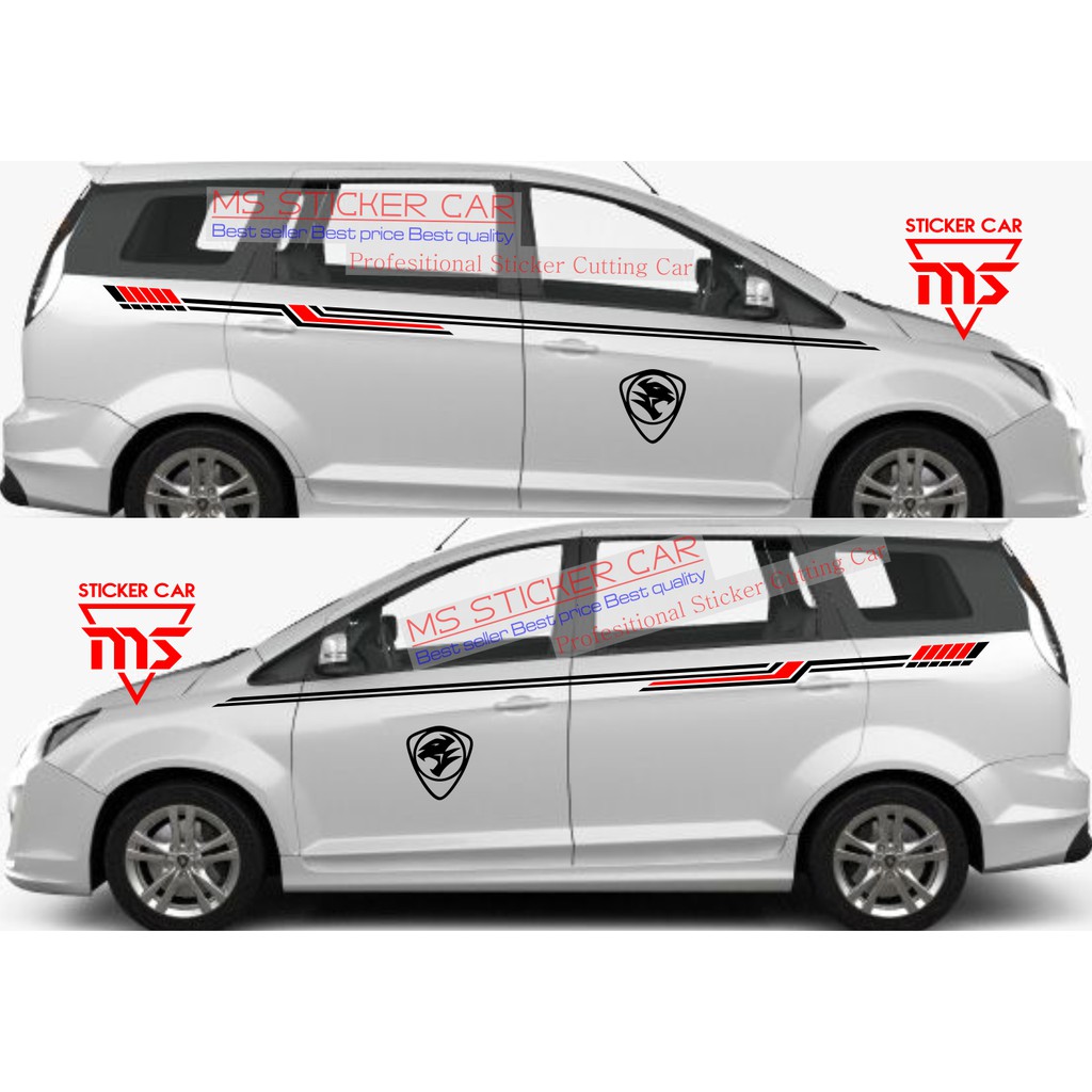 Proton sticker, Proton exora side body best car sticker | Shopee Malaysia