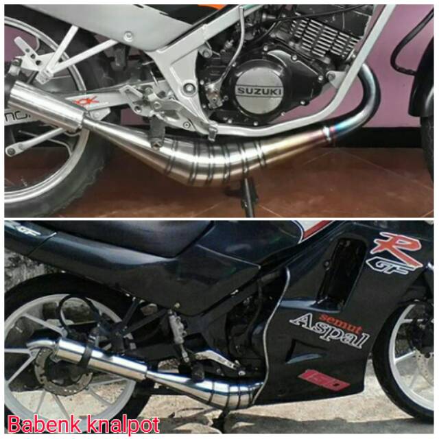 Suzuki rg150 rgr exhaust 150 TXR 150 RGV 150 racing chrome | Shopee Malaysia