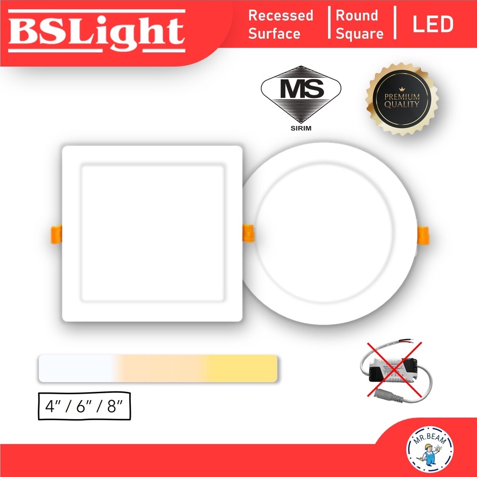 [SIRIM]🔥LED Downlight🔥 💡BSLight💡Built-in-Driver🌟 (4"/6"/8") Inch🔥 ...