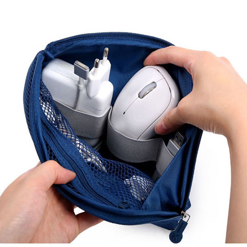 Digital Storage Bag USB Data Cable Organizer Earphone Wire Bag Pen Power Bank Travel Kit Gadgets ...