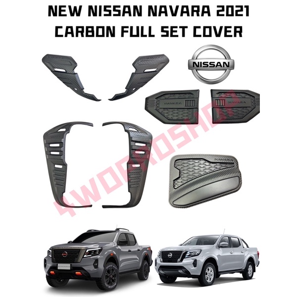 NEW NISSAN NAVARA PRO 4X COVER SET HEAD LAMP COVER TAIL LAMP COVER FUEL ...