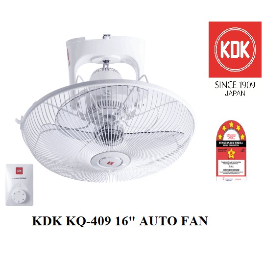 [Ready Stock] KDK 16-inch Auto Fan/Orbit Fan [5 Speed] c/w Fan ...