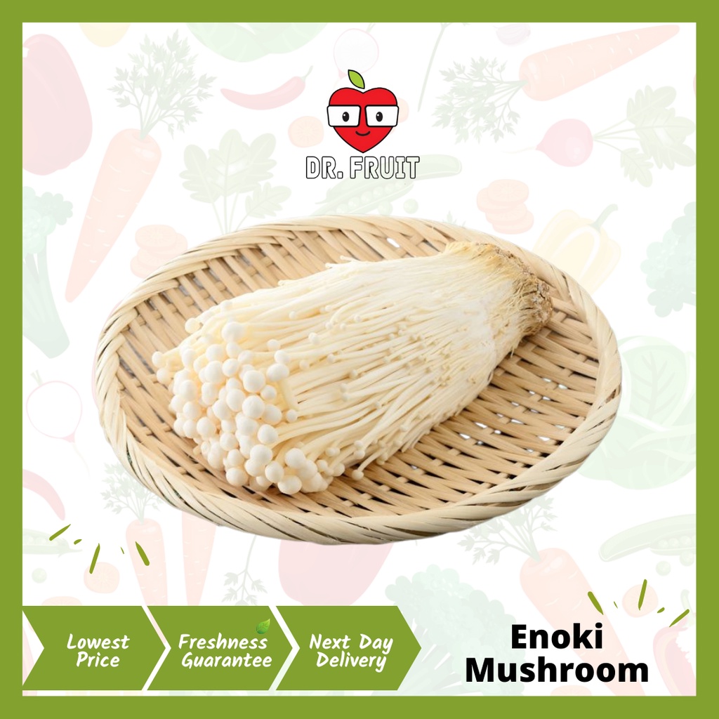 Enoki Mushroom 金针菇 -1pkt | Dr.fruit | Shopee Malaysia