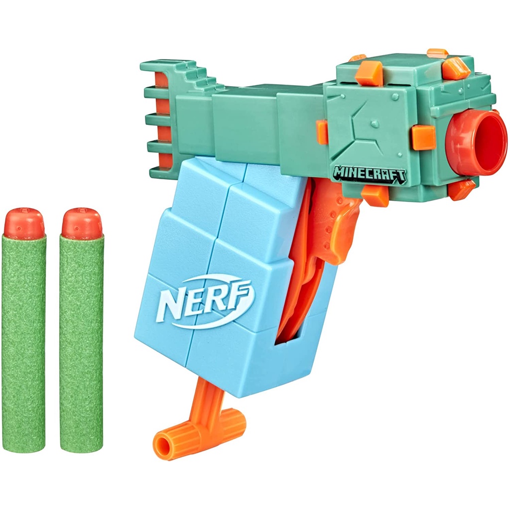 Nerf MicroShots Minecraft Guardian Mini Blaster - READY STOCKS | Shopee ...