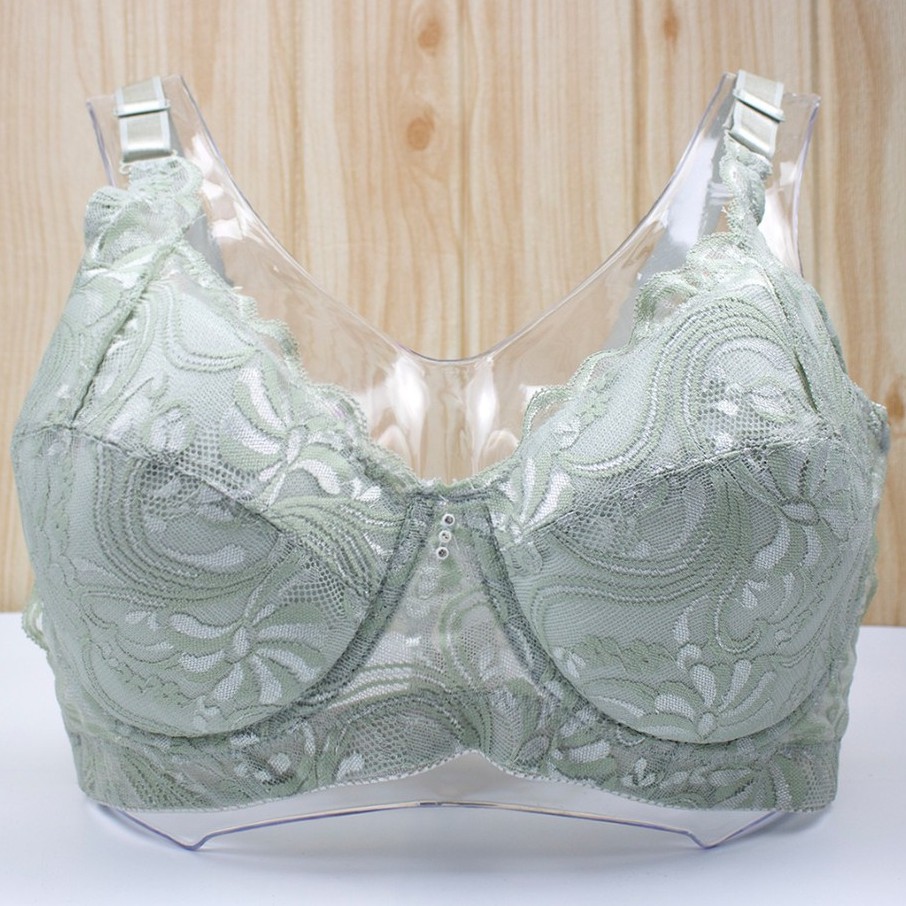 Full Cup Plus Size C/D Wired Bra #36~#46 Skin-friendly Soft Cotton Thin ...