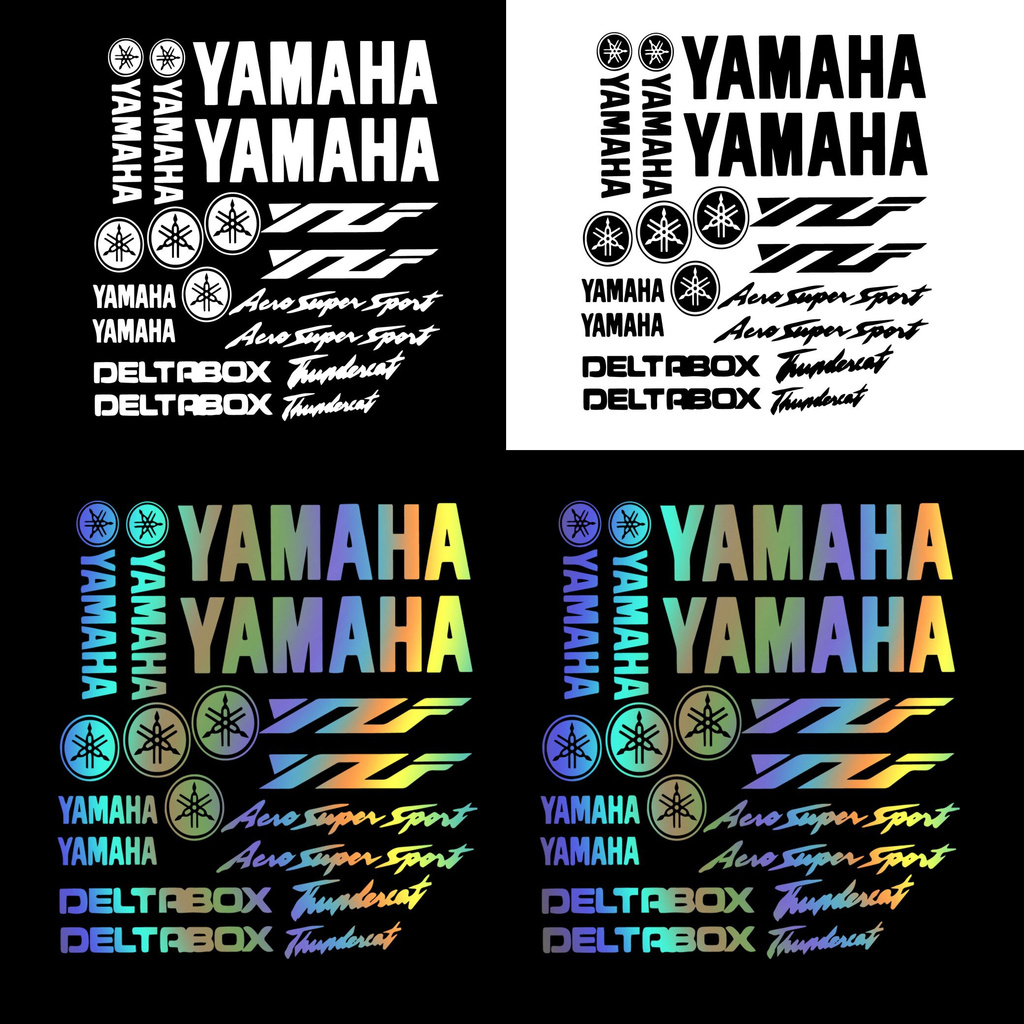 Cartoon Yamaha Vinyl Car Stickers | Shopee Malaysia