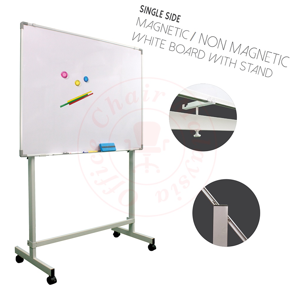Single Side Magnetic Whiteboard / Non Magnetic Whiteboard with Mobile ...