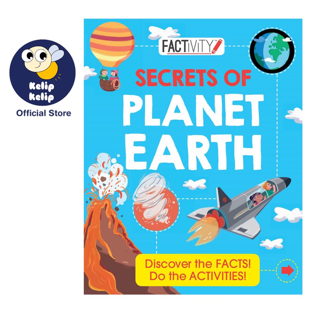 Factivity Secrets of Planet Earth Book For Kids To Read Learn About Volcano Earthquake Tornado ...
