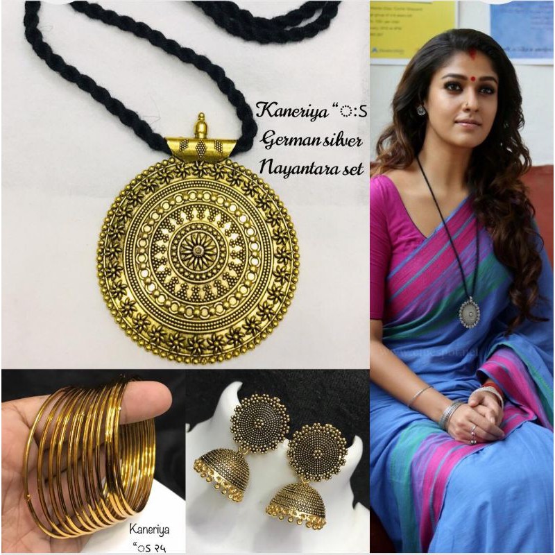 nayanthara long rope necklace set | Shopee Malaysia