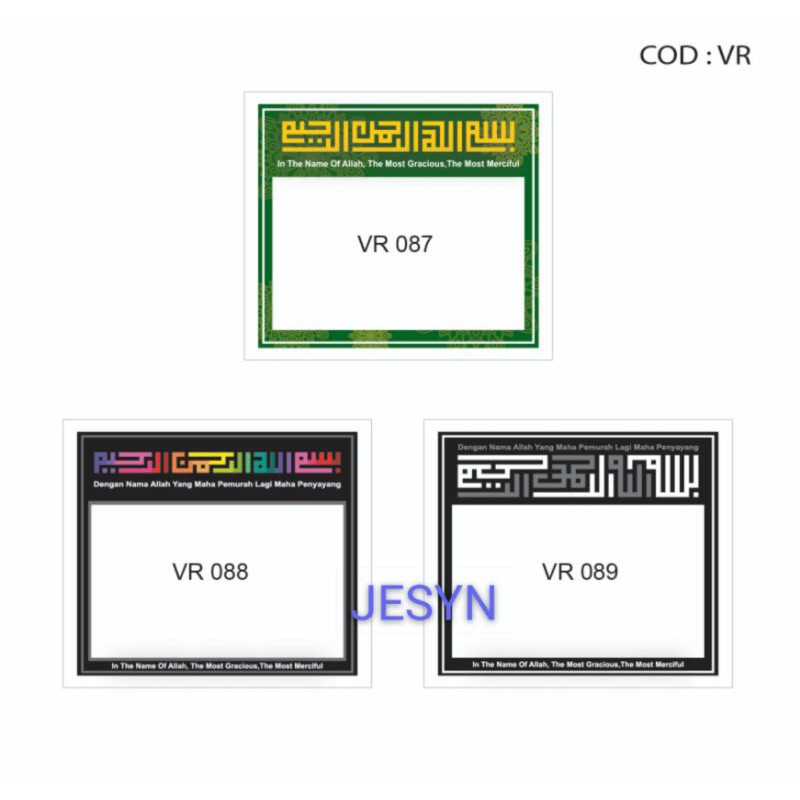 ROAD TAX STICKER SERIES VR (NEW) | Shopee Malaysia