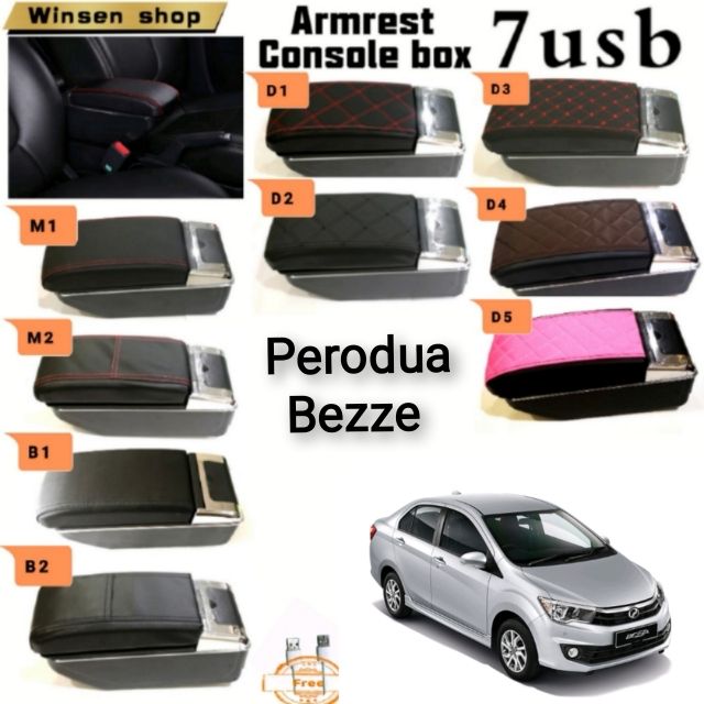Perodua bezza 7usb Armrest console box | Shopee Malaysia