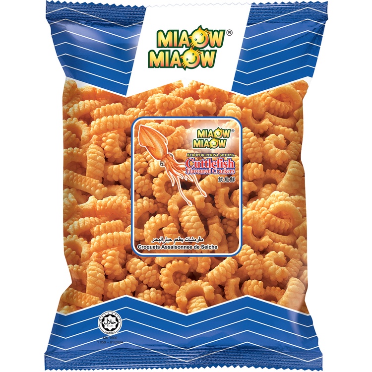 Miaow Miaow Snacks 450g Big Pack Prawn/Chicken Cracker/Potato Chips ...