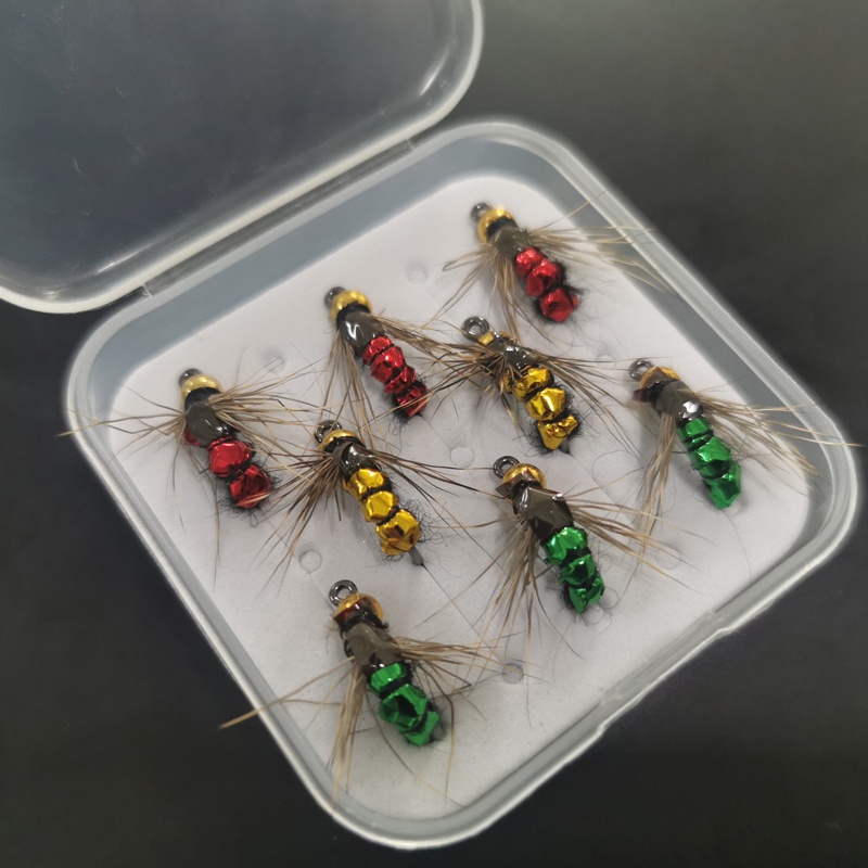 Fly Fishing Flies Kit Fast Sinking Artificial Bait Nymph Scud Fly Bug ...