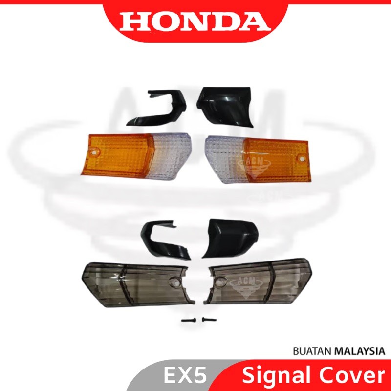 HONDA EX5 Signal Cover Lens Set Left Right Motorcycle Honda Smoke ...
