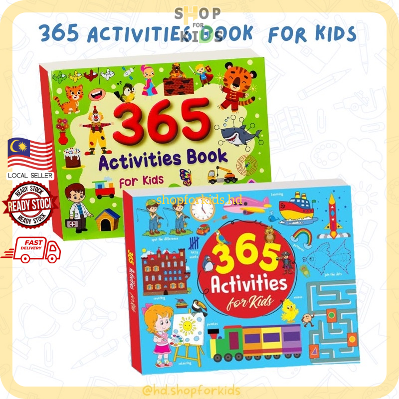 365 Activities Book for Kids | Buku Aktiviti Budak | Shopee Malaysia