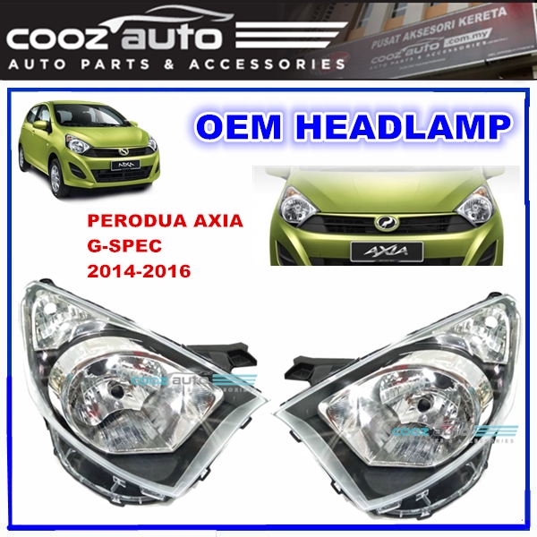 Perodua Axia G-Spec 2014 - 2016 Front HeadLamp Head Lamp Light | Shopee ...