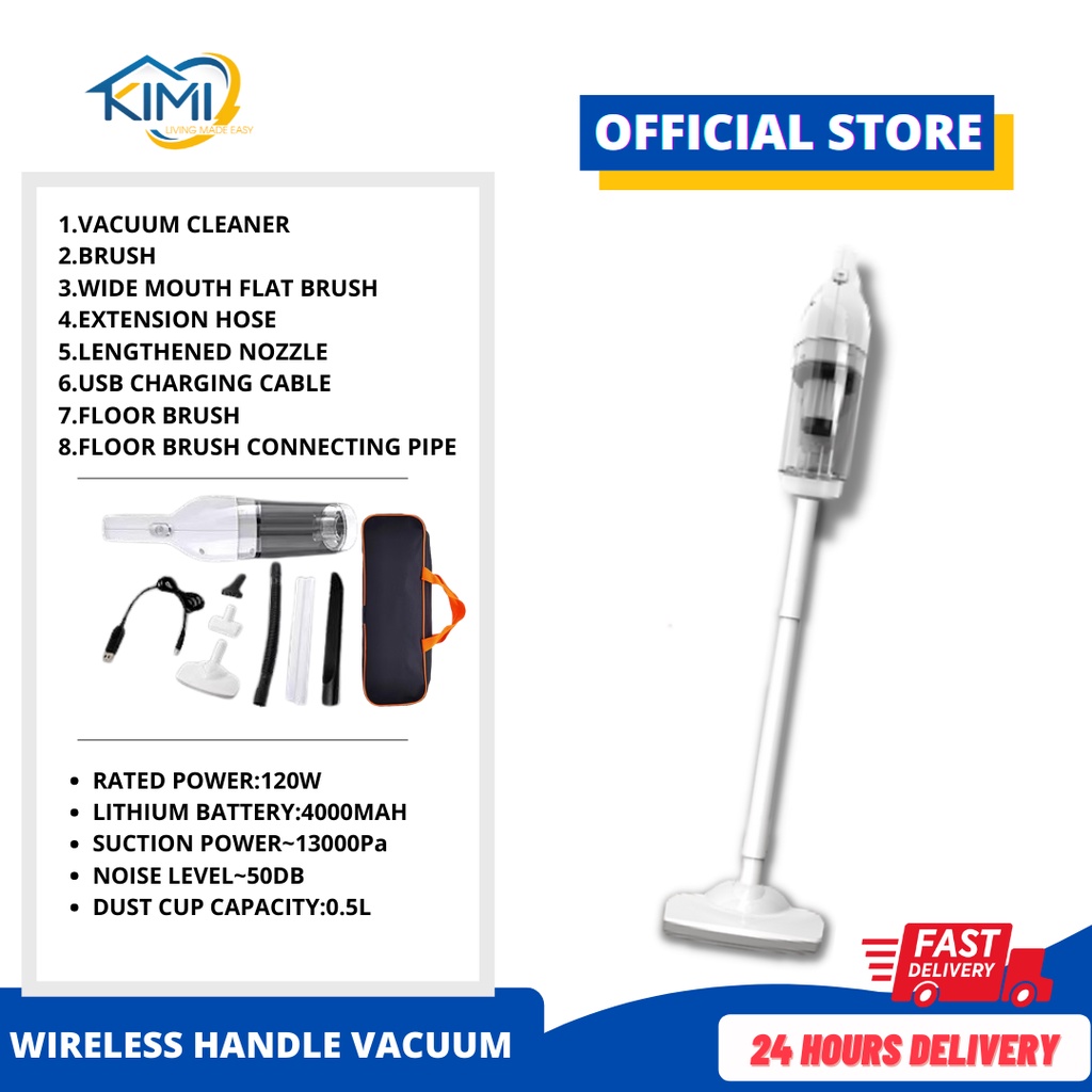 KIMI Cordless Handheld Vacuum Cleaner Lightweight High Suction Wireless ...
