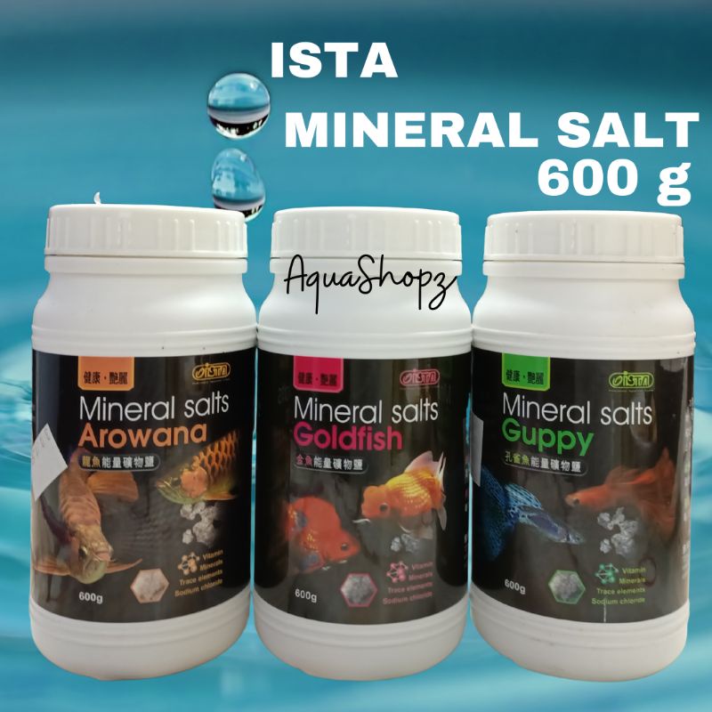 ISTA Mineral Salt Aquarium 600g Goldfish Guppy Arowana Fish Vitamin ...