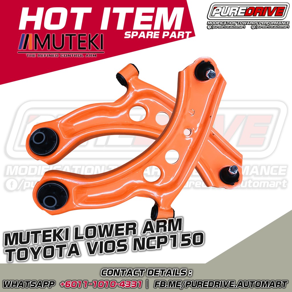 MUTEKI LOWER ARM TOYOTA VIOS NCP150 (1 PAIR) | Shopee Malaysia