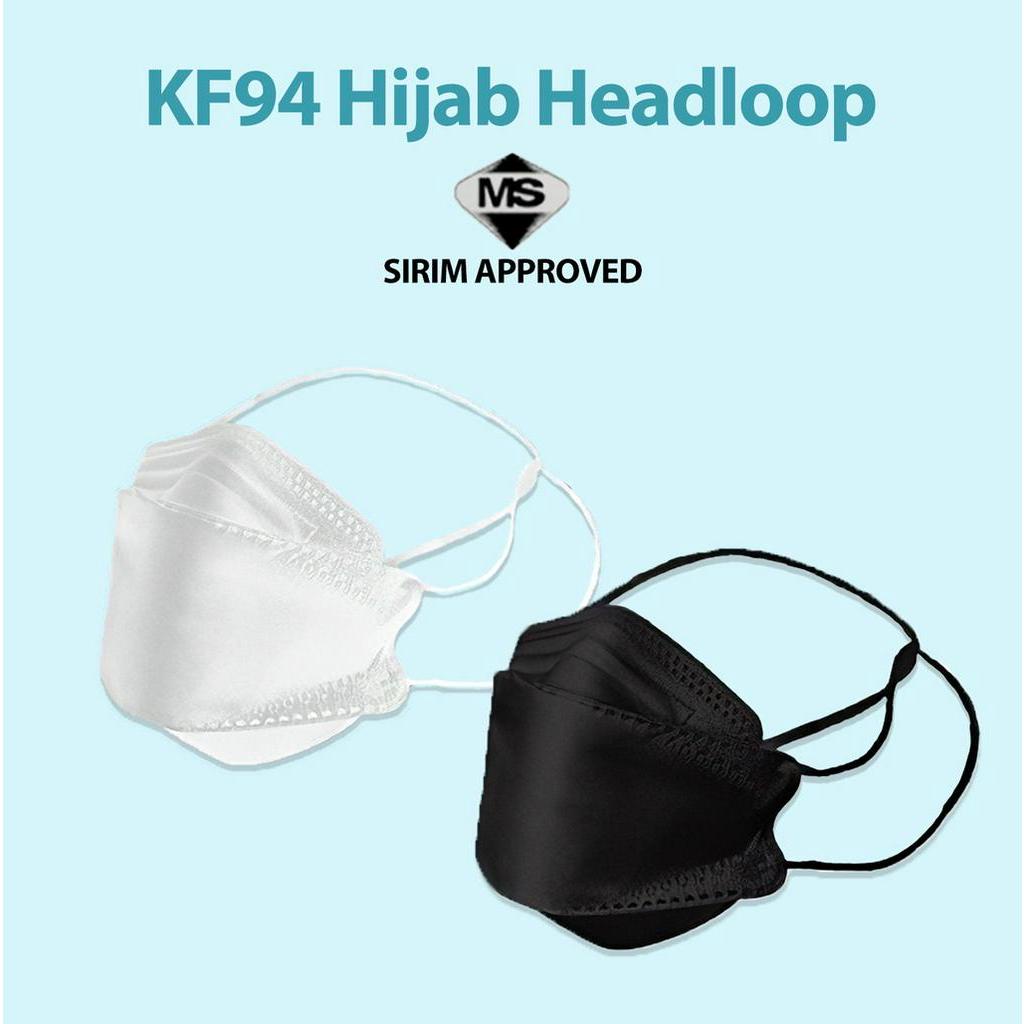 (SIRIM Approved Mask) KF94 Adult Hijab Headloop (10 Pcs) | Shopee Malaysia