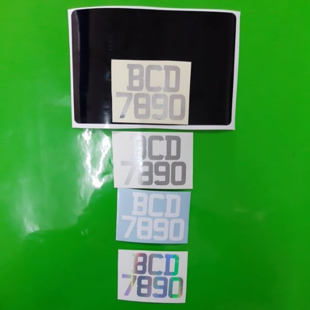 NO PLATE MOTOR STICKER DEPAN (STICKER CUTTING) | Shopee Malaysia