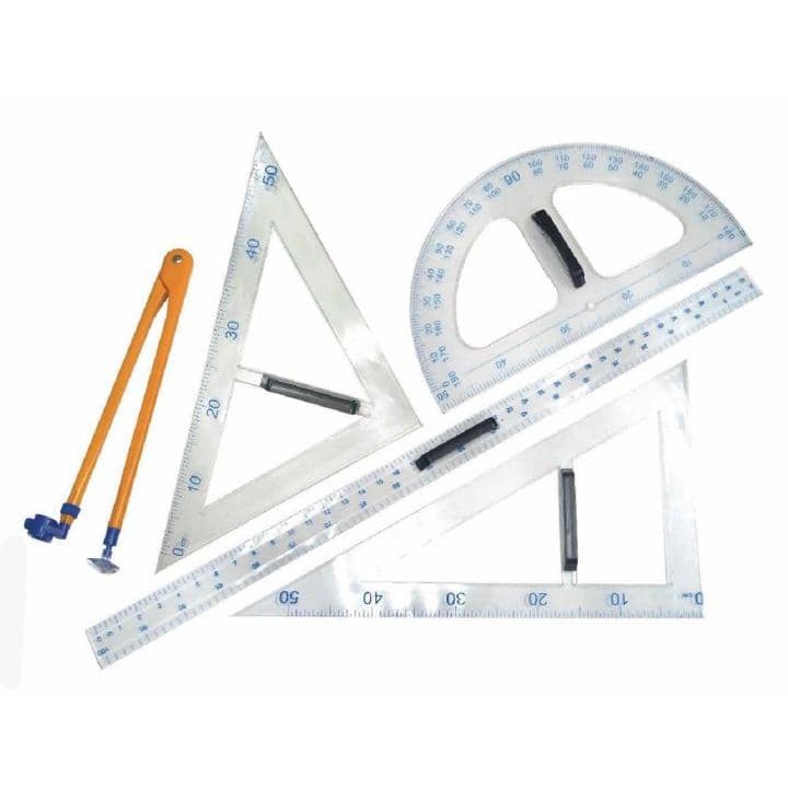 Whiteboard Geometry Set (Transparent) | Shopee Malaysia