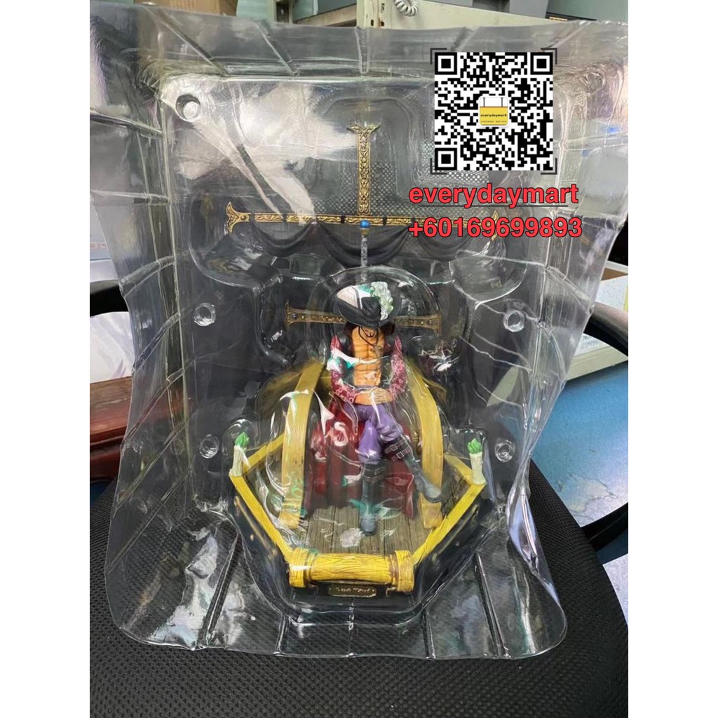 ONE PIECE🔥DRACULE MIHAWK🔥SEVEN WARLORD OF THE SEA SITTING POSE STATUES ...