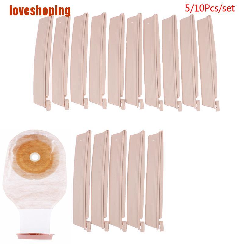 loveshoping 5/10Pcs Drainage Water Bag Seal Clips Plastic Ostomy Bag ...