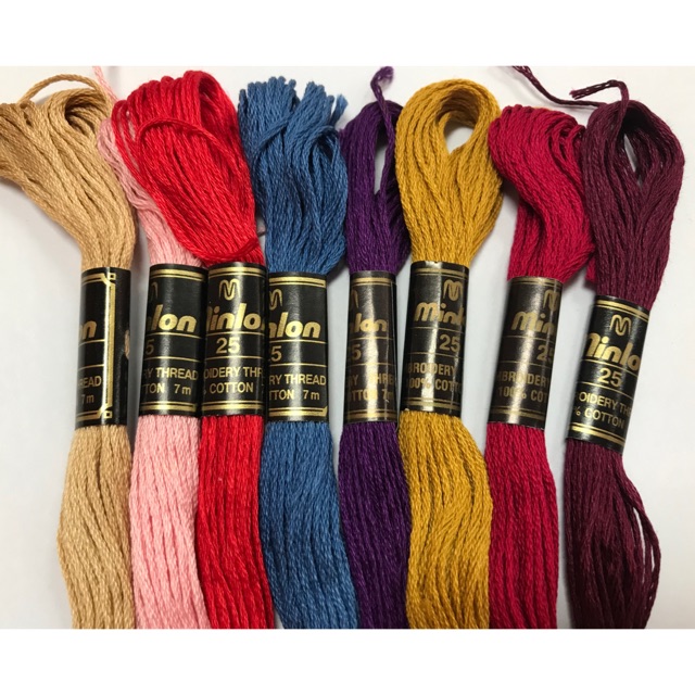Embroidery Thread Benang Sulam Cross Stitch Minlon Brand (Clearance ...