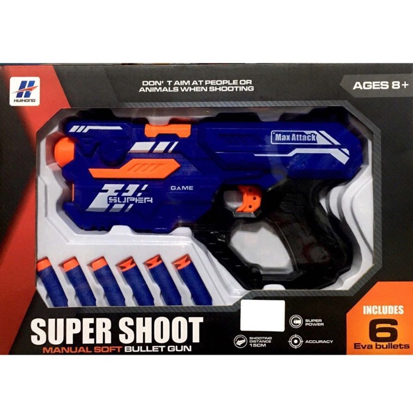 New!! Super Shoot Manual Soft Bullet!! Toys Gun For Kids! | Shopee Malaysia