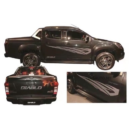 ISUZU DMAX Sticker Body Car Side Lining Decal Accessories (11 Designs ...