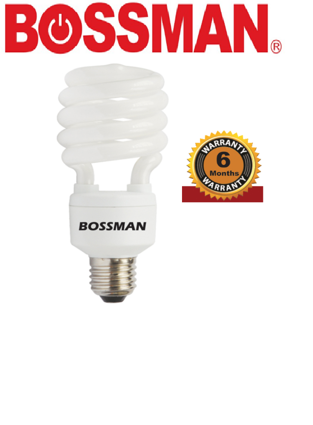BOSSMAN BS25D "U: SHAPE BULB ENERYG SAVING LIGHT BULB COOL DAYLIGHT ...