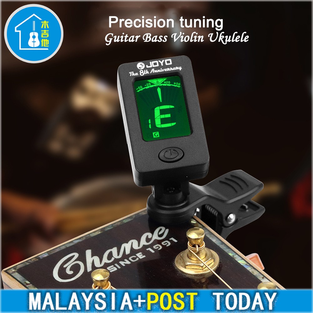 Guitar tuner JOYO JT-01 Digital LCD Clip-on Bass Violin Ukuele Tuner ...